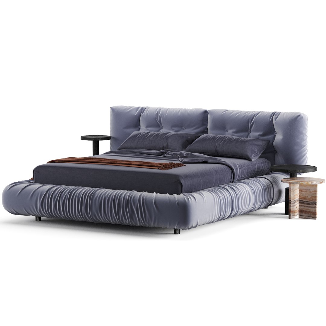 3D Model Baxter Milano Bed - TurboSquid 1809792