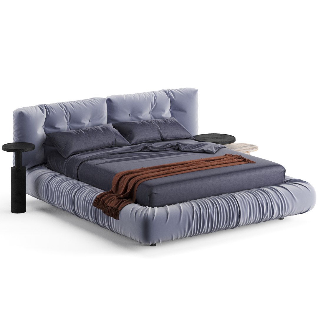 3D Model Baxter Milano Bed - TurboSquid 1809792