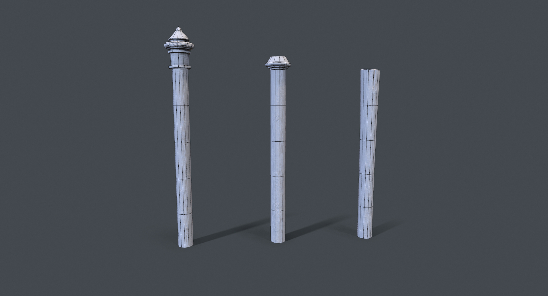 3D Ready Cartoon Venice Poles - TurboSquid 1449361
