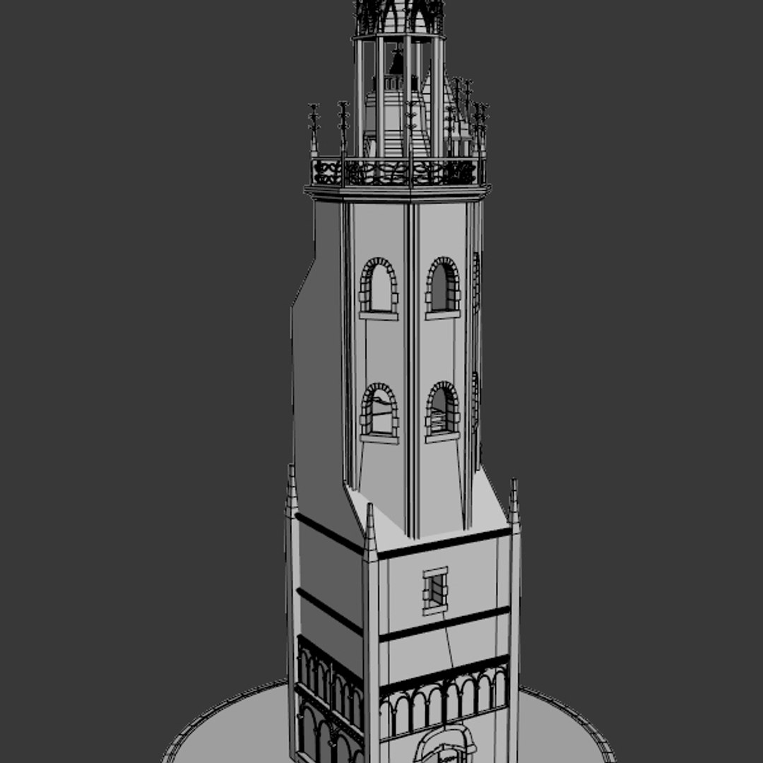 3d Medieval Belfry Model