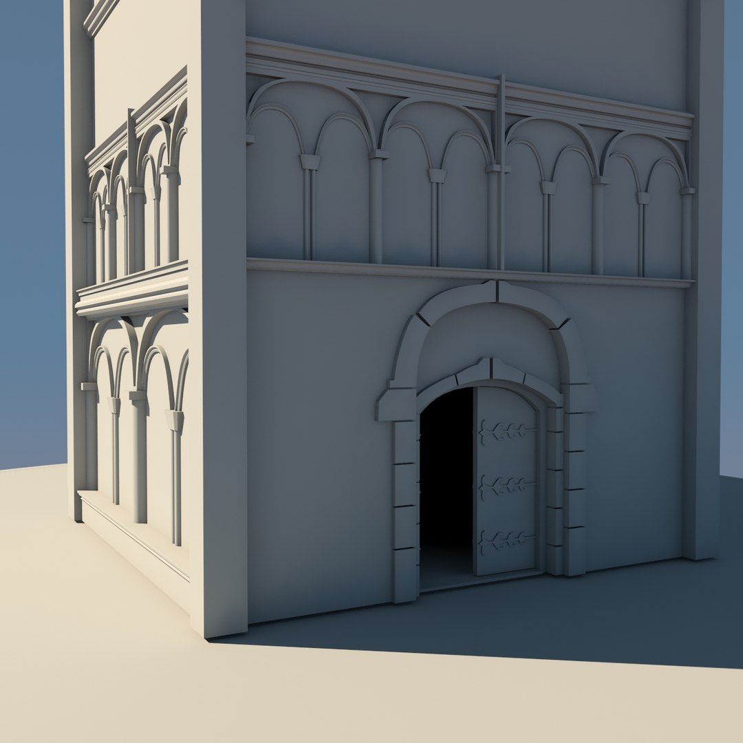 3d Medieval Belfry Model