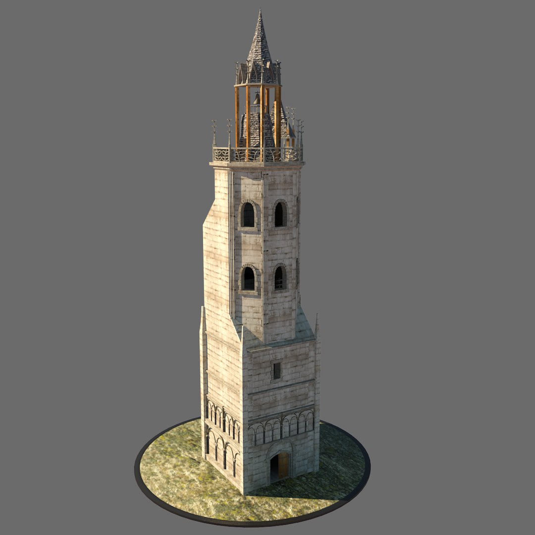 3d Medieval Belfry Model