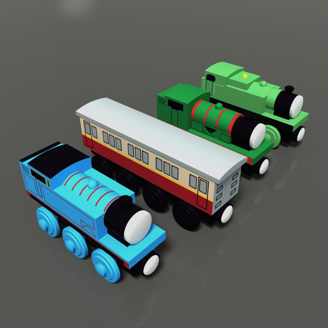 Maya Toy Trains Pack 01