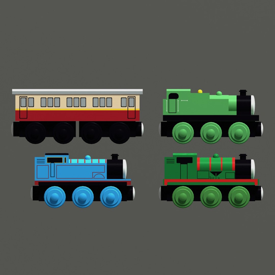 Maya Toy Trains Pack 01