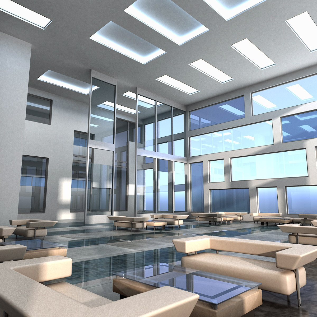 modern interior 3d model