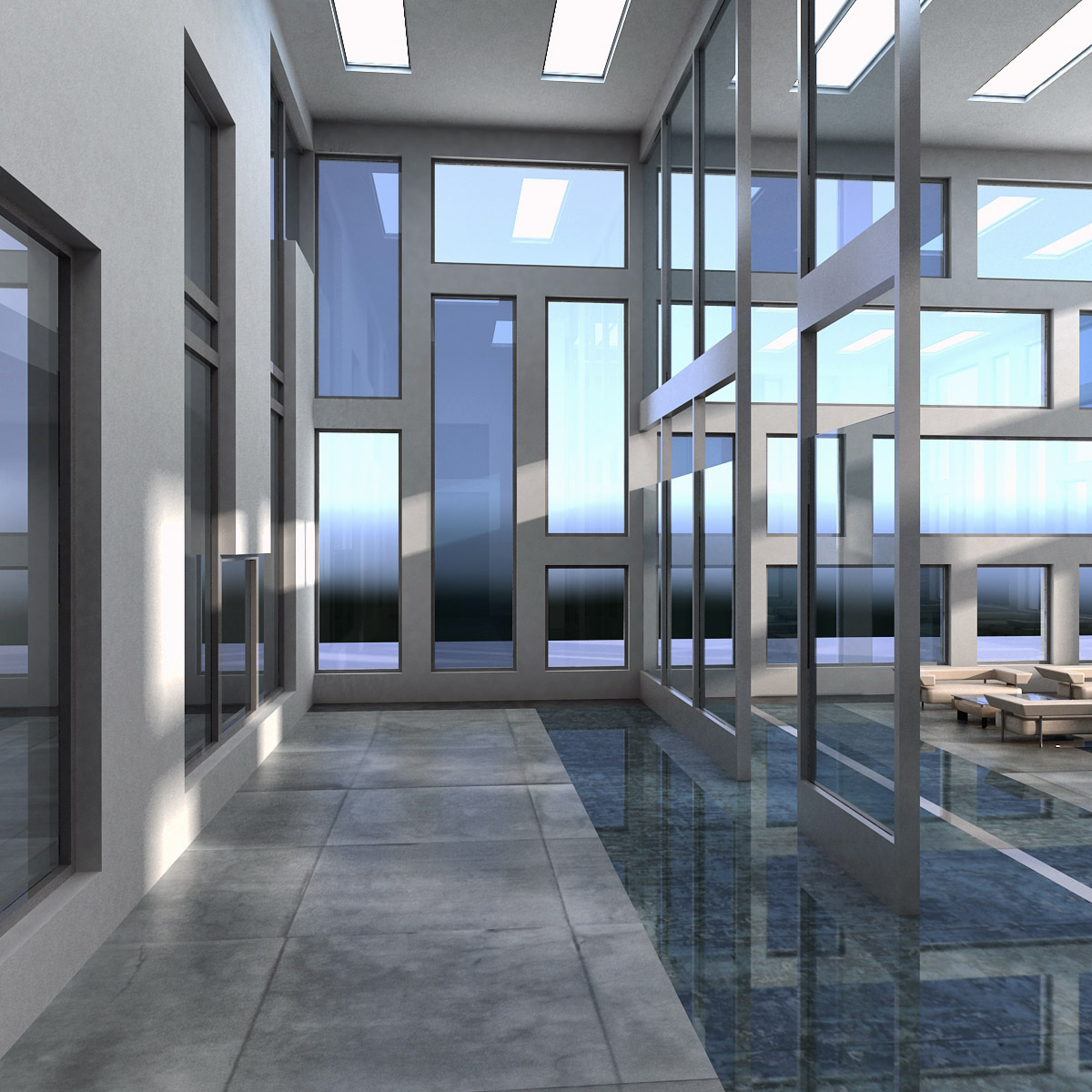 modern interior 3d model