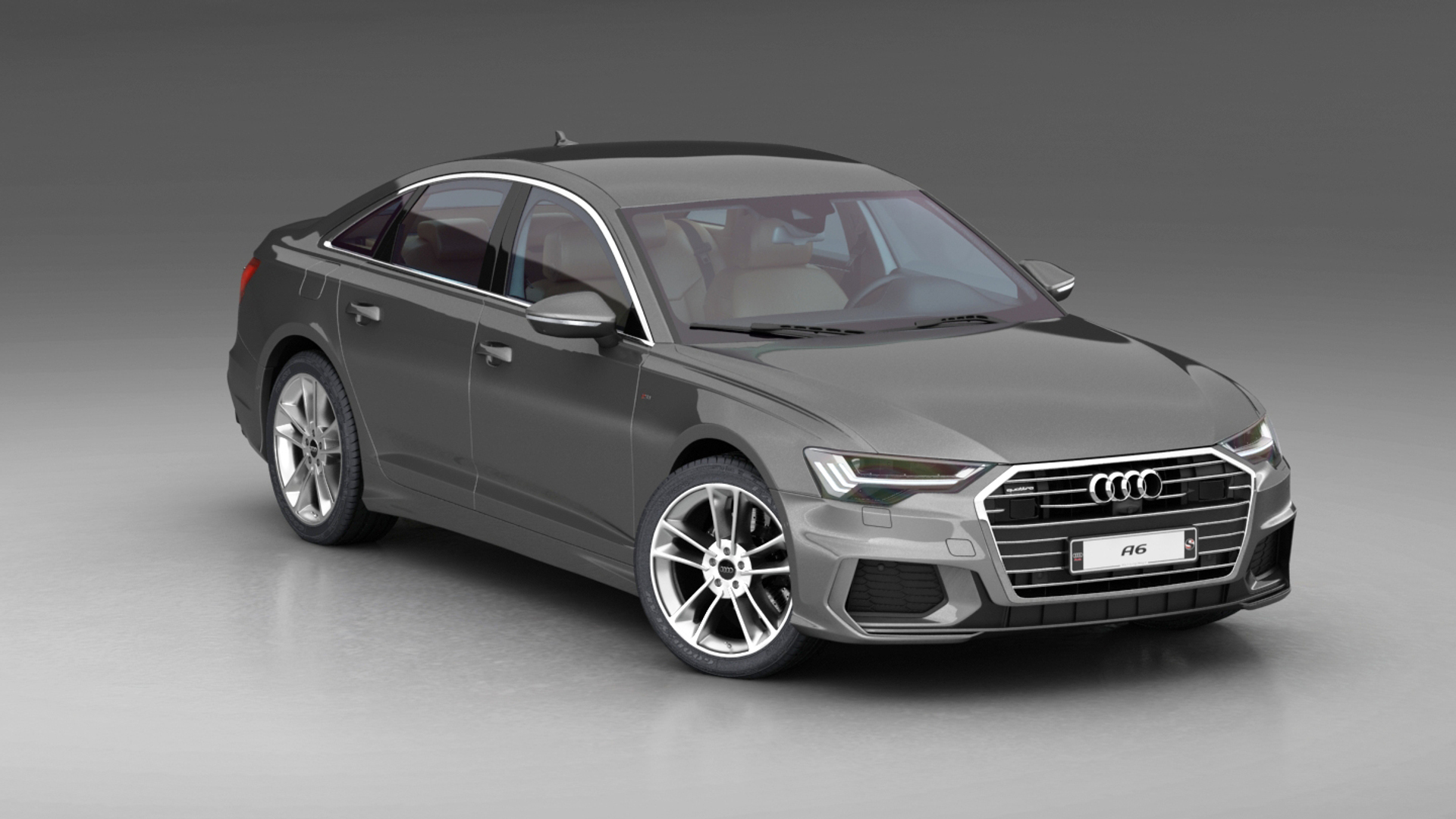 3D Audi A6 2019 Interior Model - TurboSquid 1326803