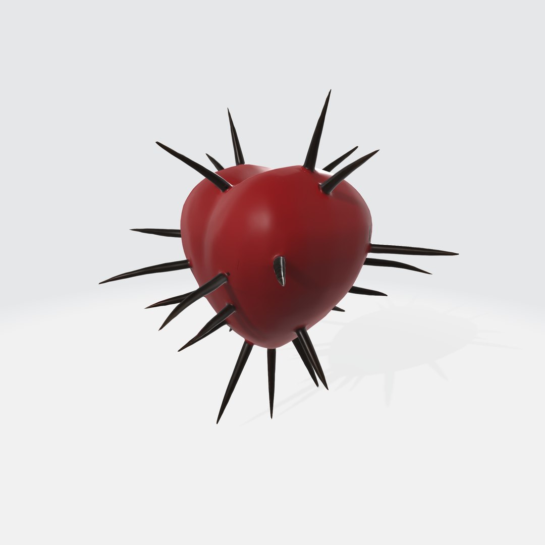 3D Heart With Spikes - TurboSquid 2275157