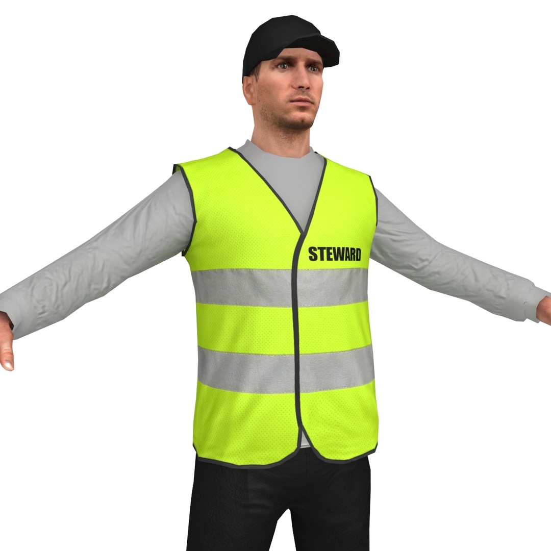 Safety Steward 3D Model - TurboSquid 1302282