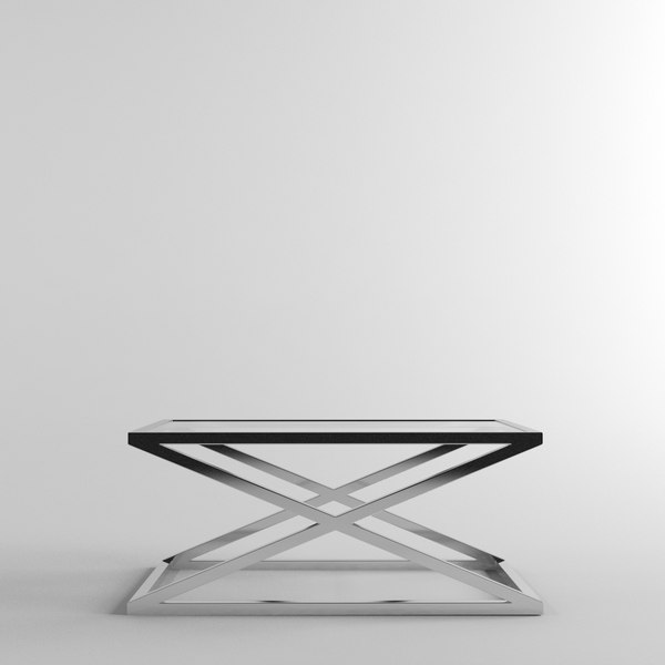 Metal X Frame Glass 3d Model Turbosquid 1153965