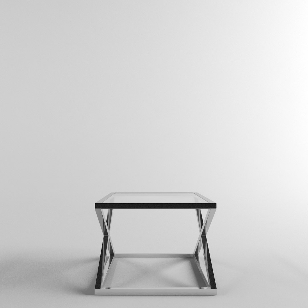 Metal X Frame Glass 3d Model Turbosquid 1153965