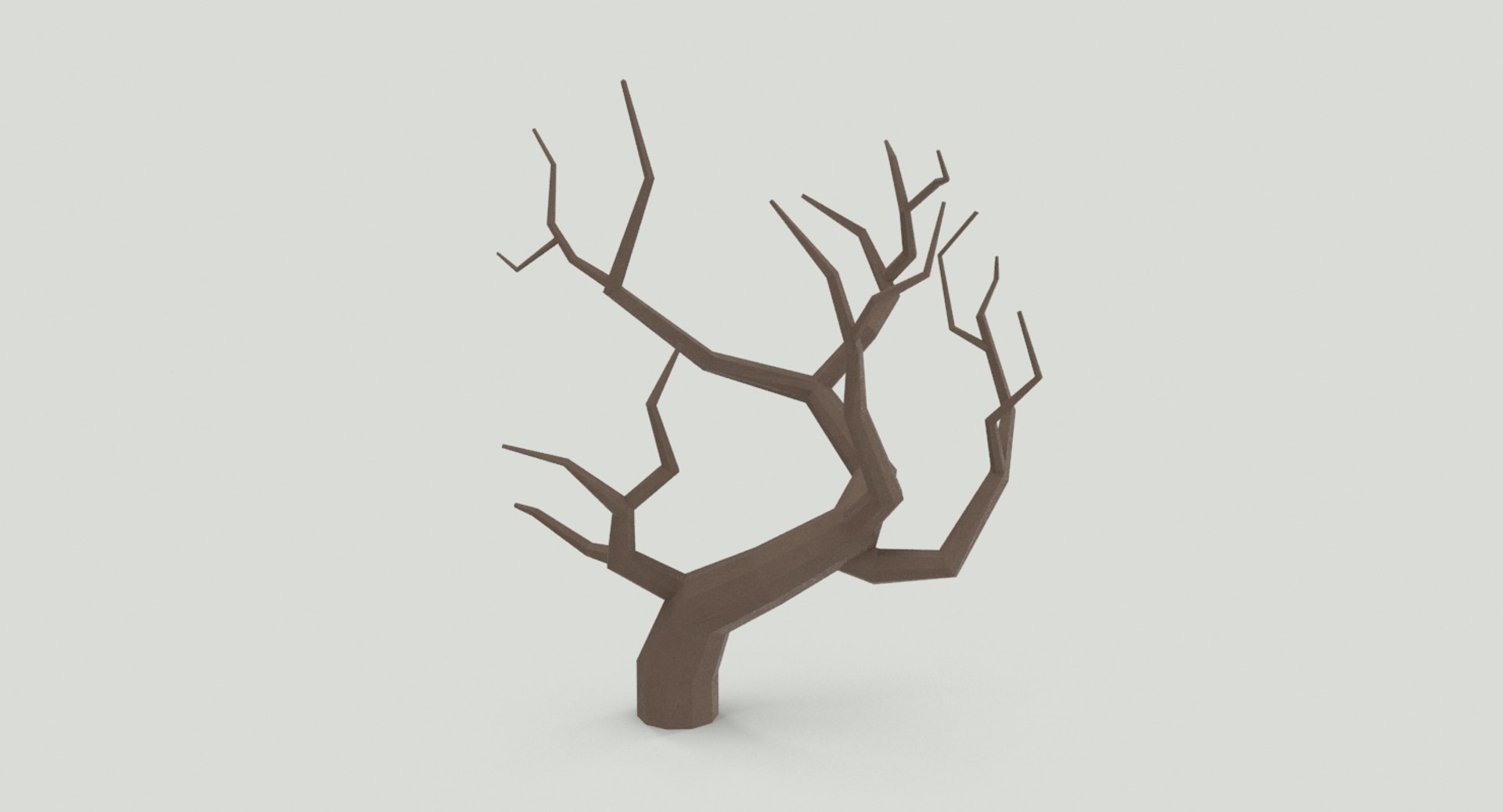 bare desert tree 02 3d model