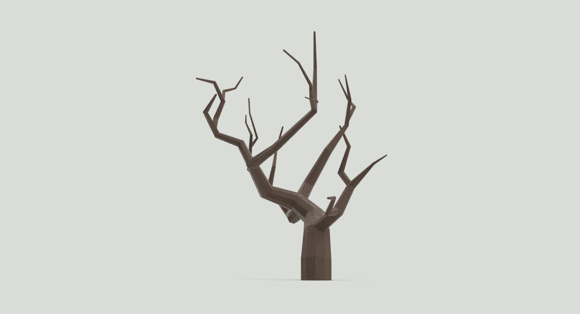 bare desert tree 02 3d model