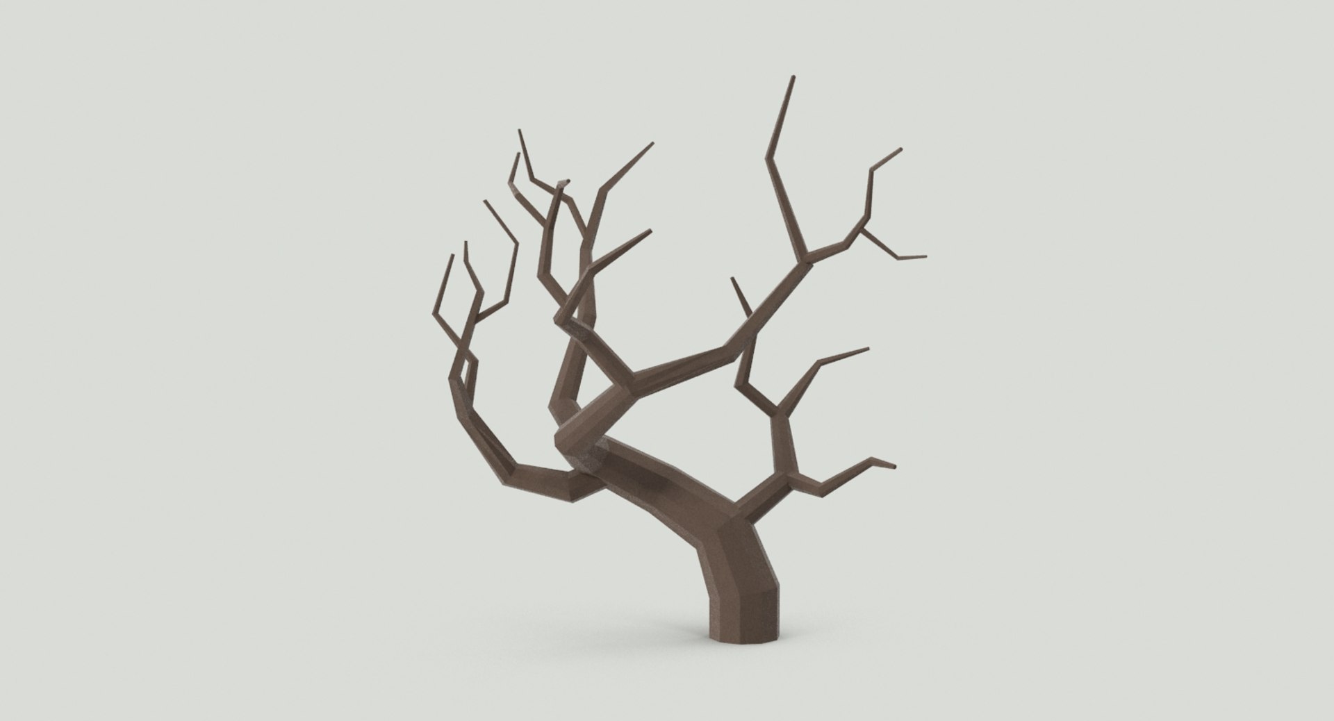 bare desert tree 02 3d model