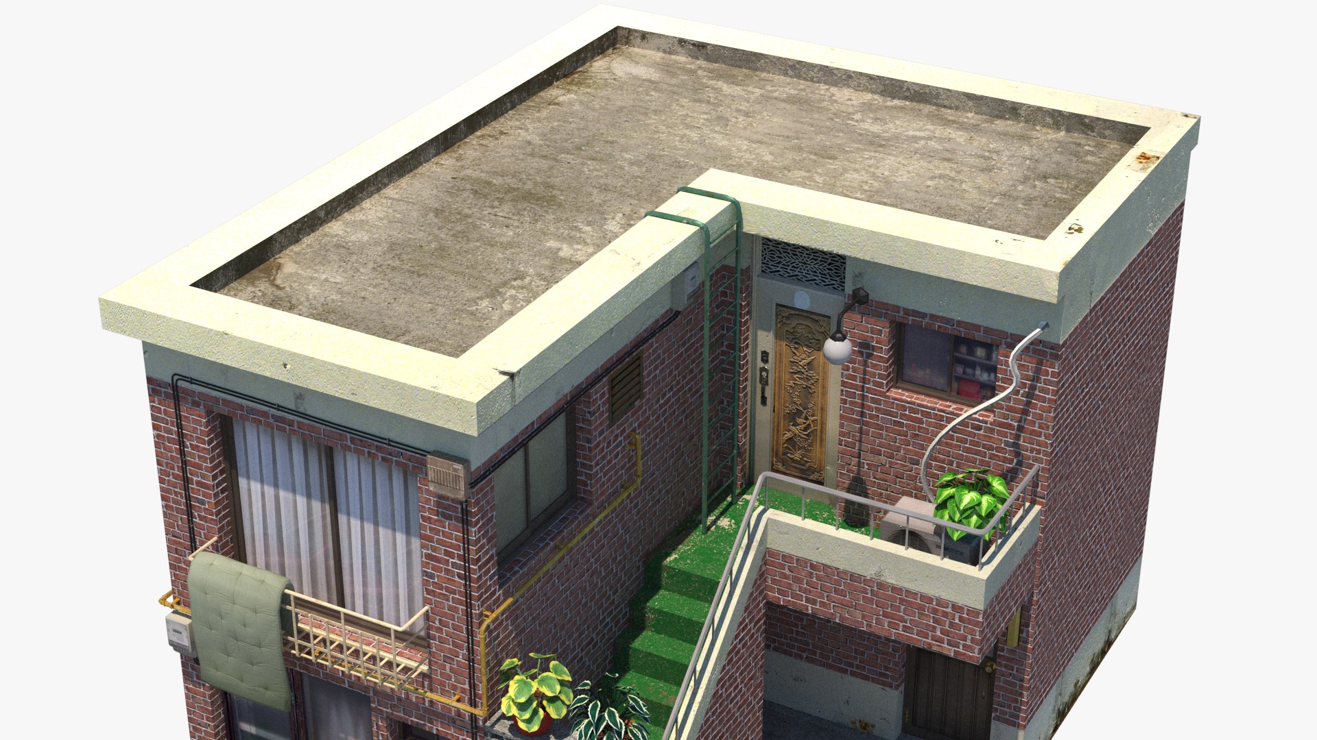 Korean House PBR Remastered 3D Model - TurboSquid 2358024