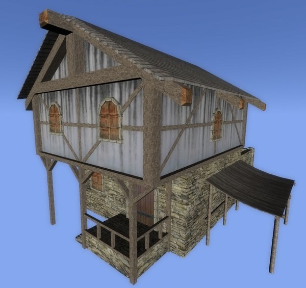 3ds medieval building