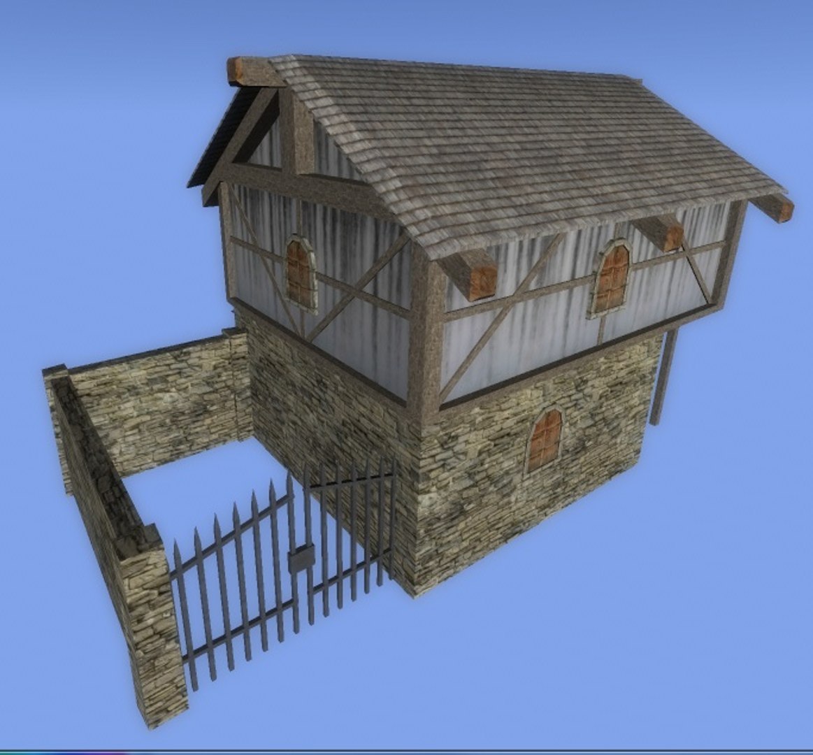 3ds Medieval Building