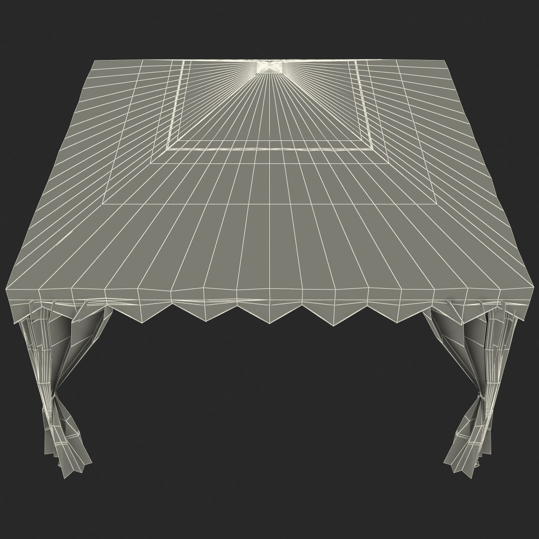 3d model garden party canopy