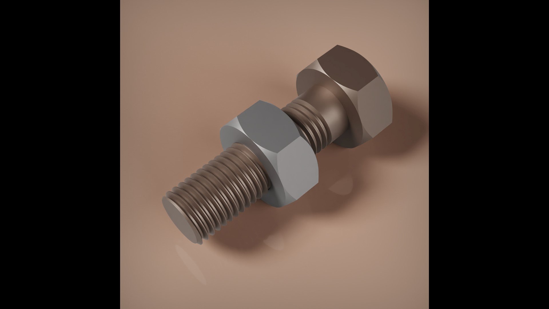 M12 Bolt And Nut 3D Model - TurboSquid 2292426