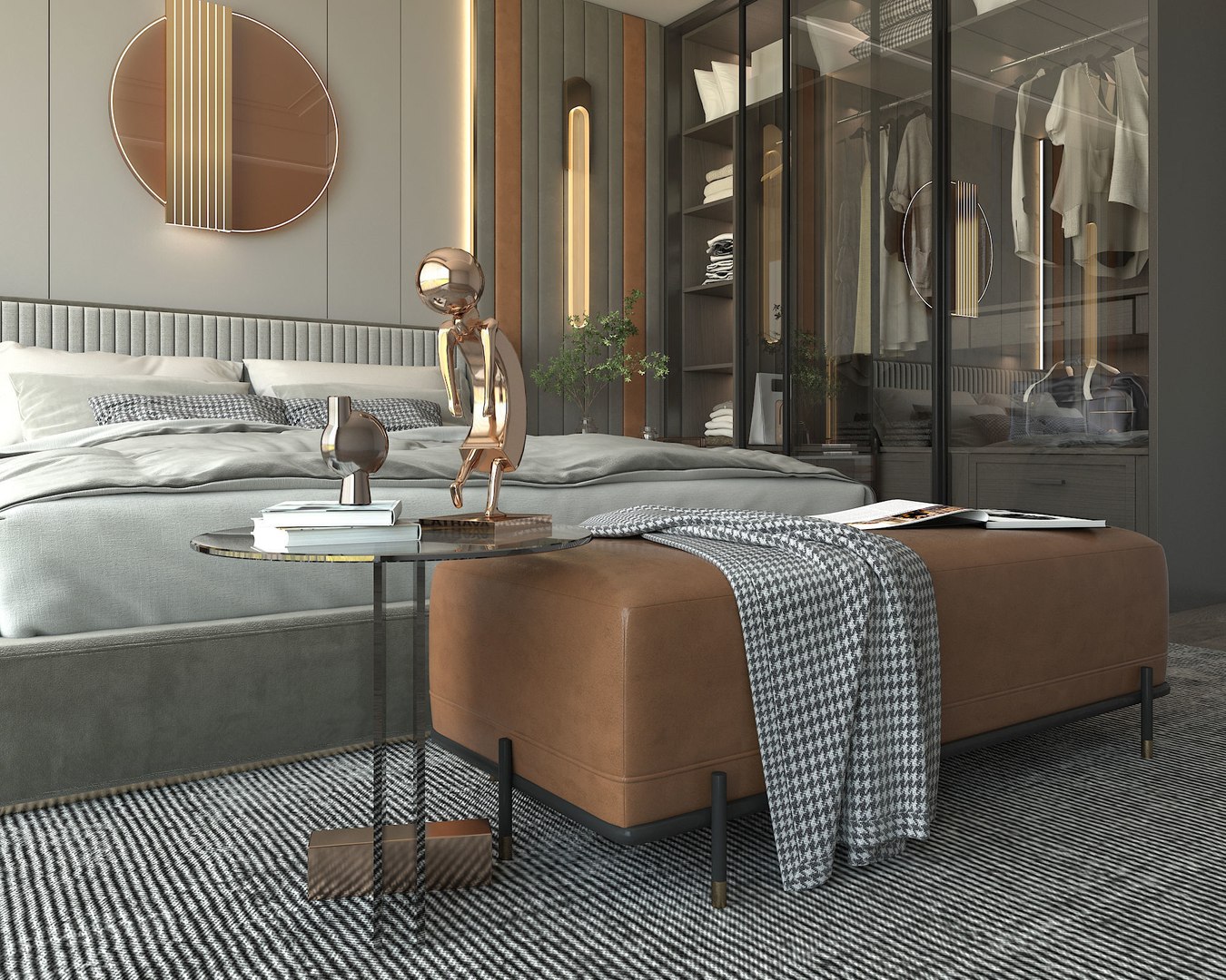 3D Modern Bedroom Scene 34 - TurboSquid 2274764