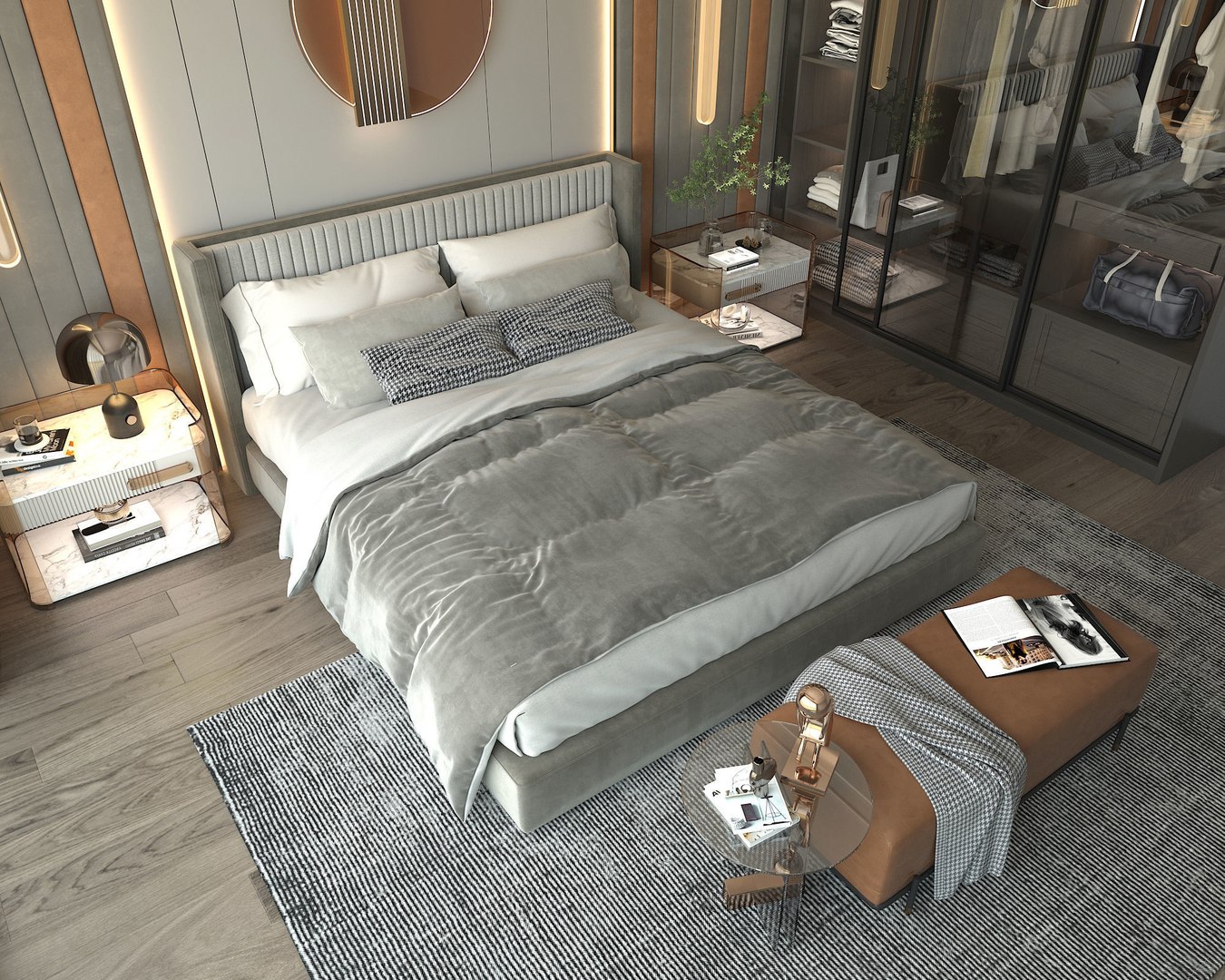 3D Modern Bedroom Scene 34 - TurboSquid 2274764