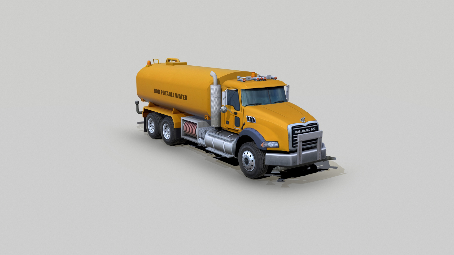 Mack GRANITE CT713 Water Truck S03 2006 Model - TurboSquid 1905368