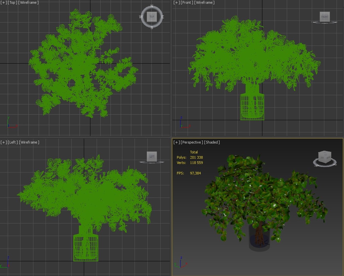 3D Branches In A Vase 020 - TurboSquid 2083756