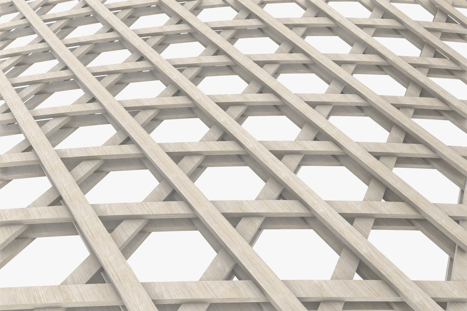 Futuristic Layered Timber Beams Structure V2 3D Model - TurboSquid 1970796