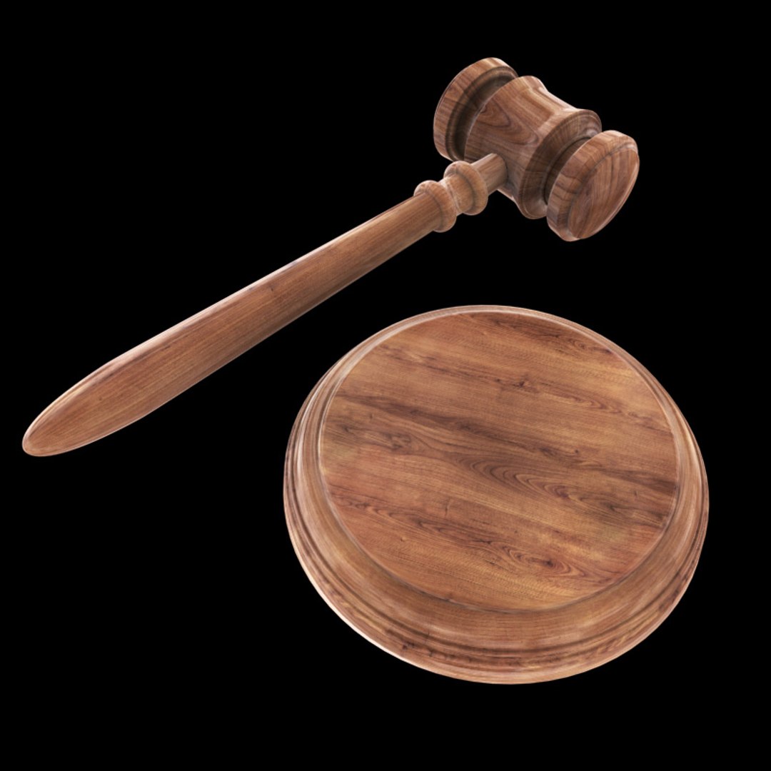 3d model gavel block