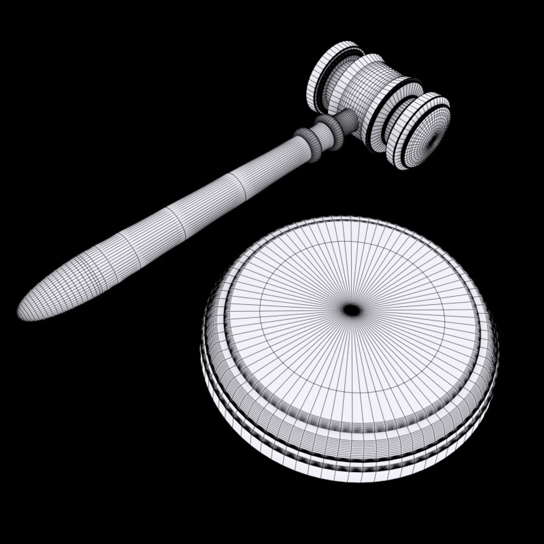 3d model gavel block