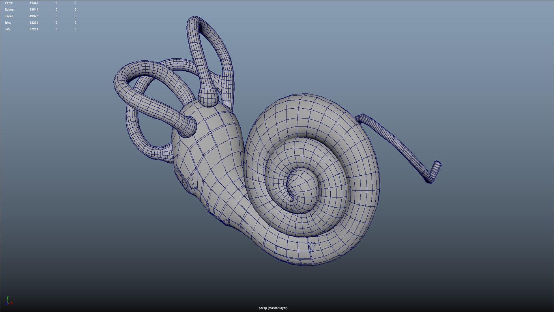3D Human Ear Cochlea Section Model - TurboSquid 2190651