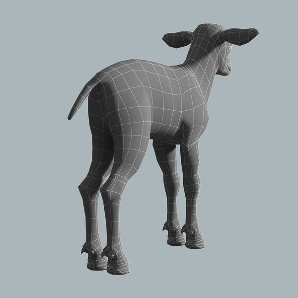 3d baby goat model