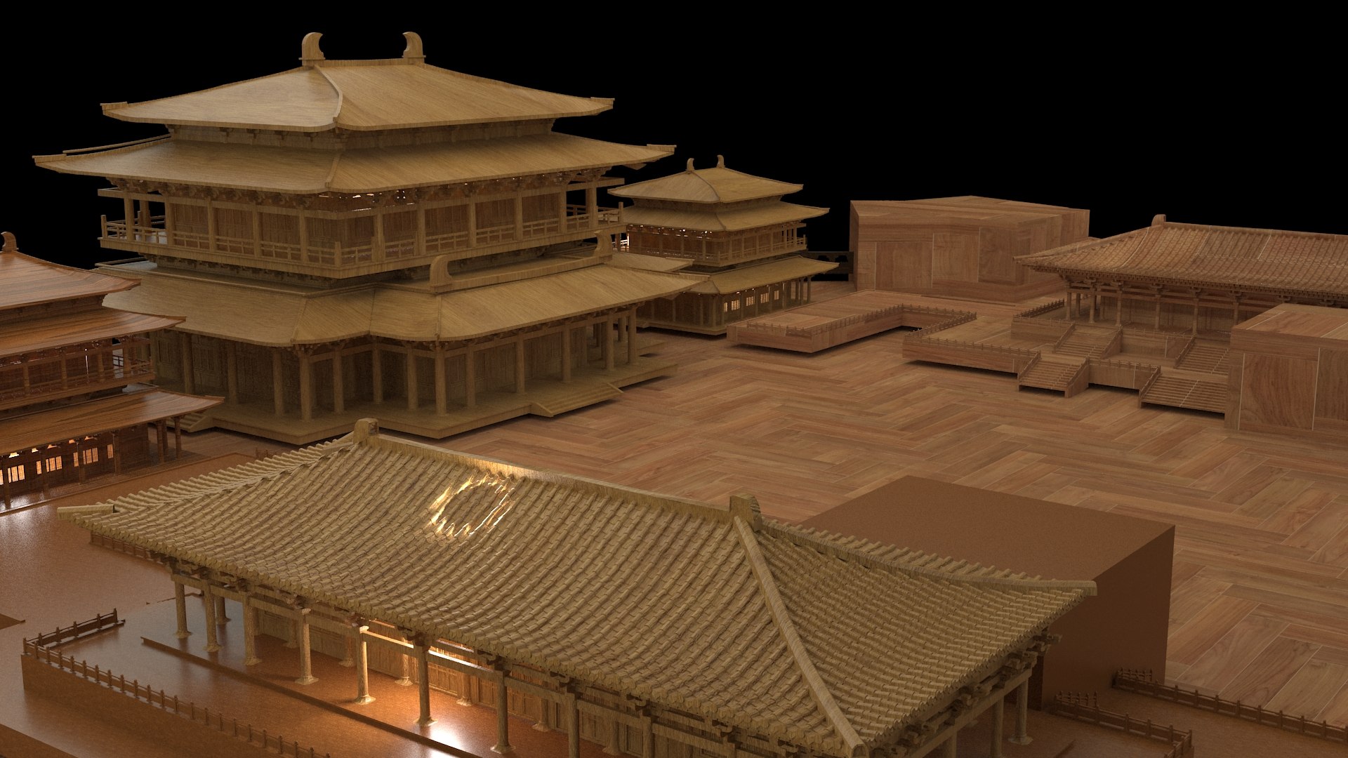 Chinese Ancient House Model - TurboSquid 2072393