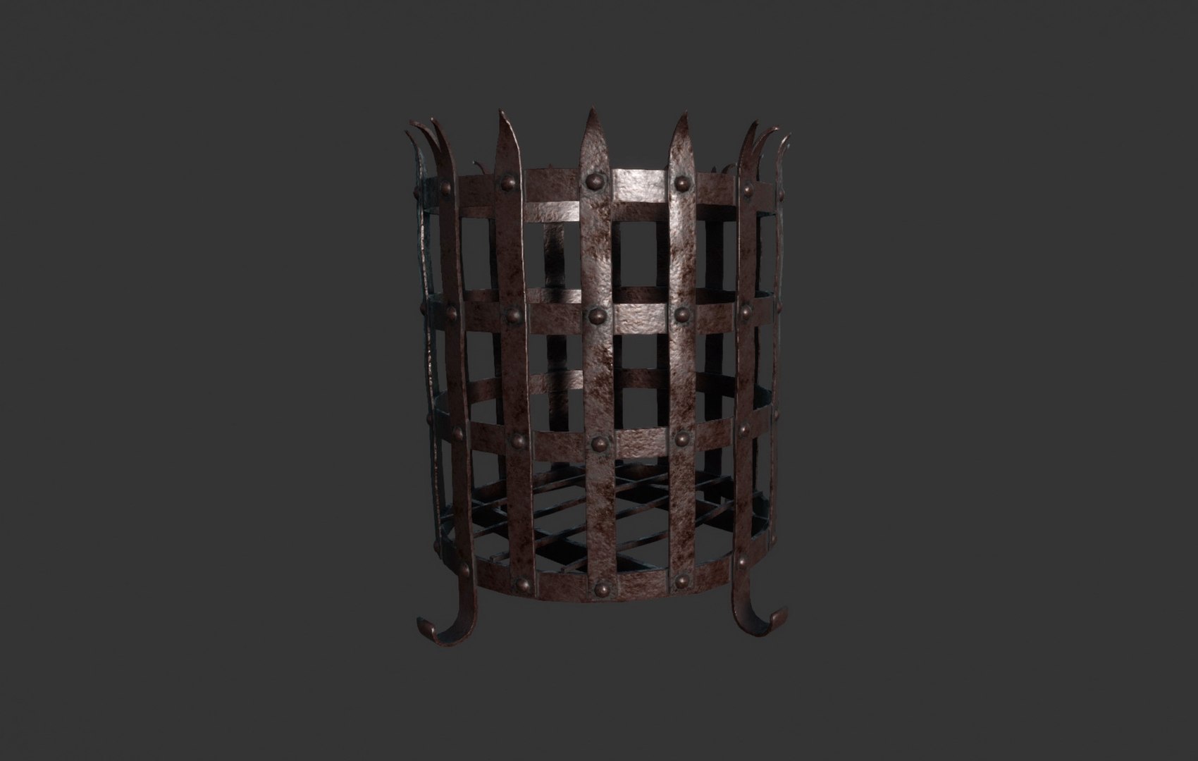 3D medieval brazier model - TurboSquid 1432466