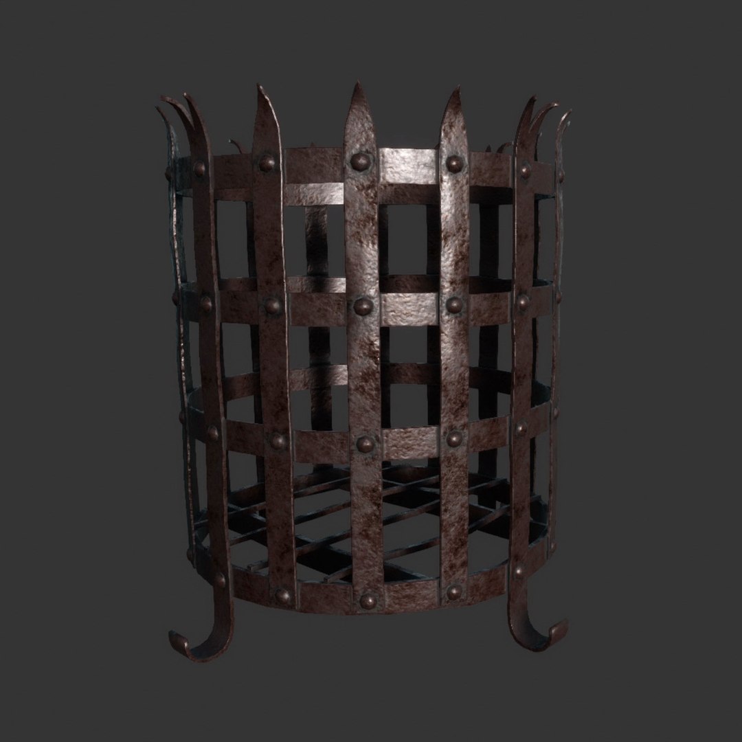3D medieval brazier model - TurboSquid 1432466