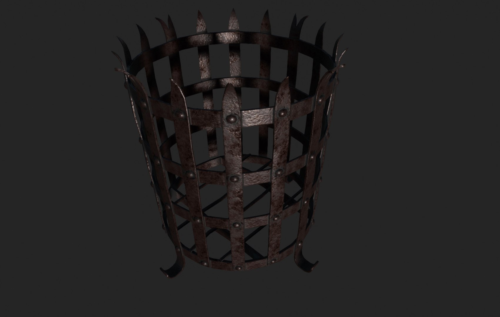 3D medieval brazier model - TurboSquid 1432466