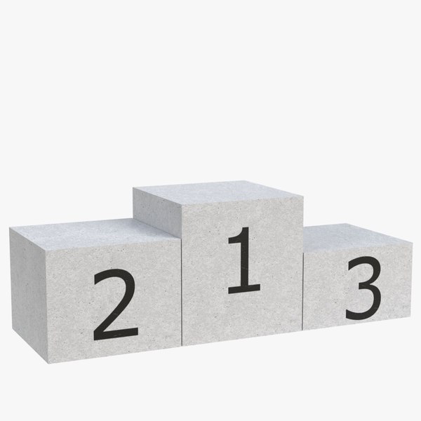 Sport pedestal podium 3D model - TurboSquid 1349374