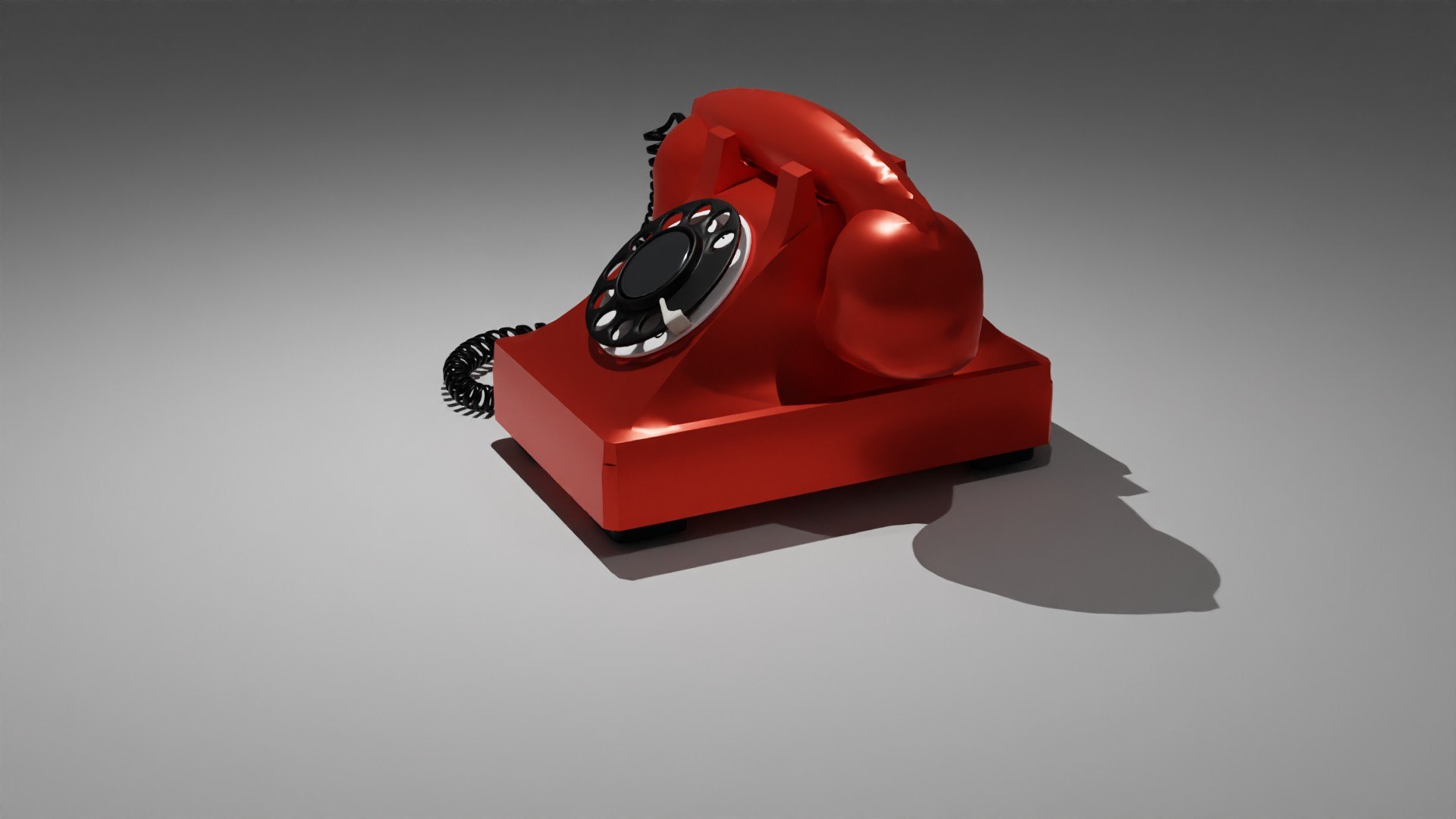 3d Model Of An Old Stationary Retro Phone Model - TurboSquid 1965778