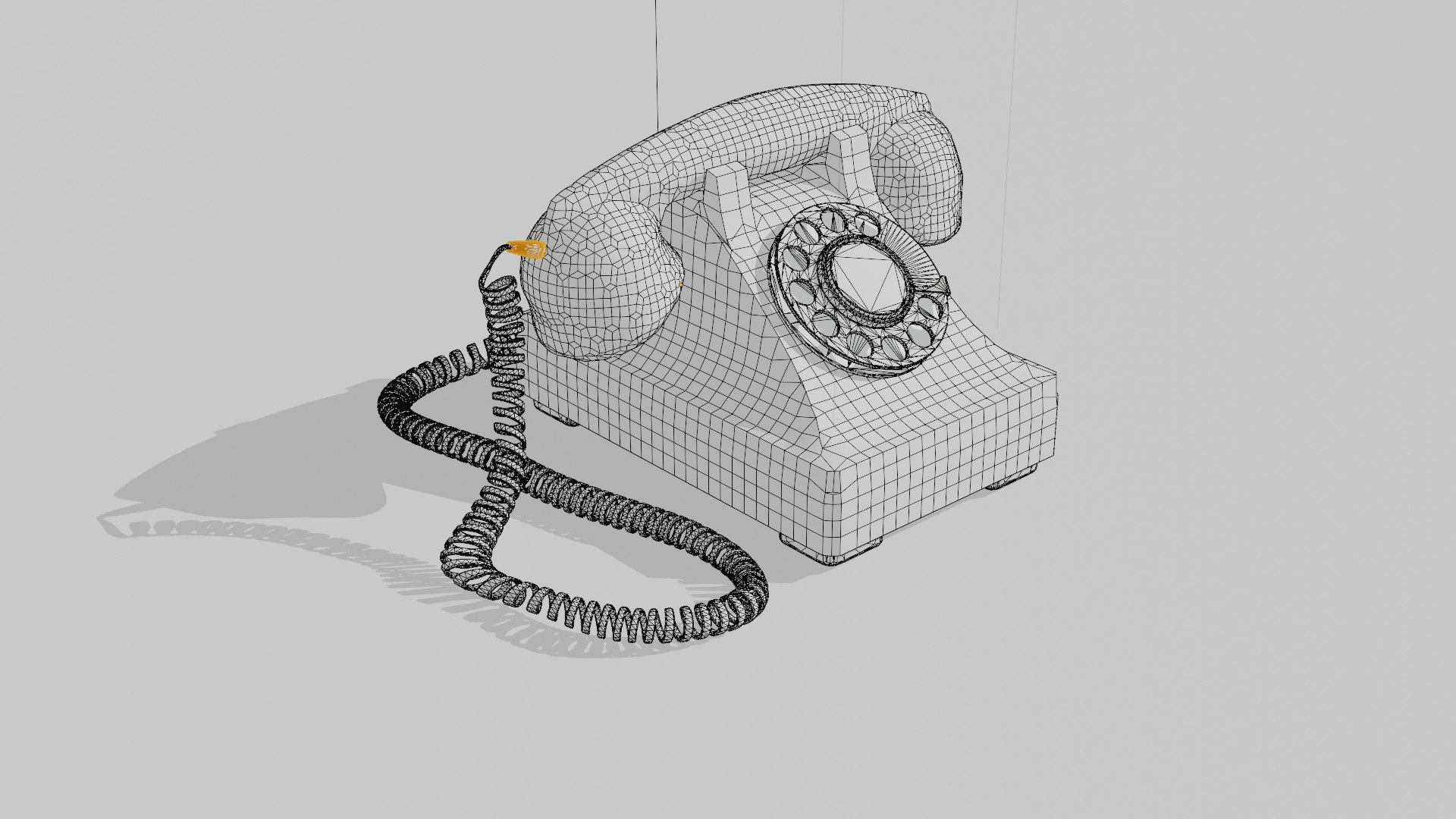 3d Model Of An Old Stationary Retro Phone Model - TurboSquid 1965778