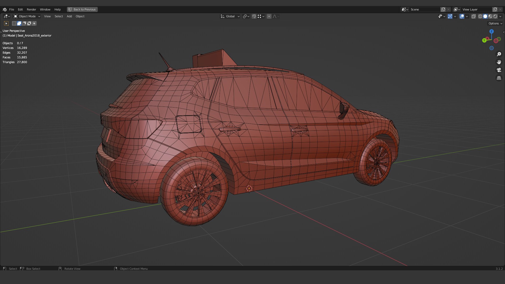 Seat Arona 2018 Lowpoly 3D - TurboSquid 1998017
