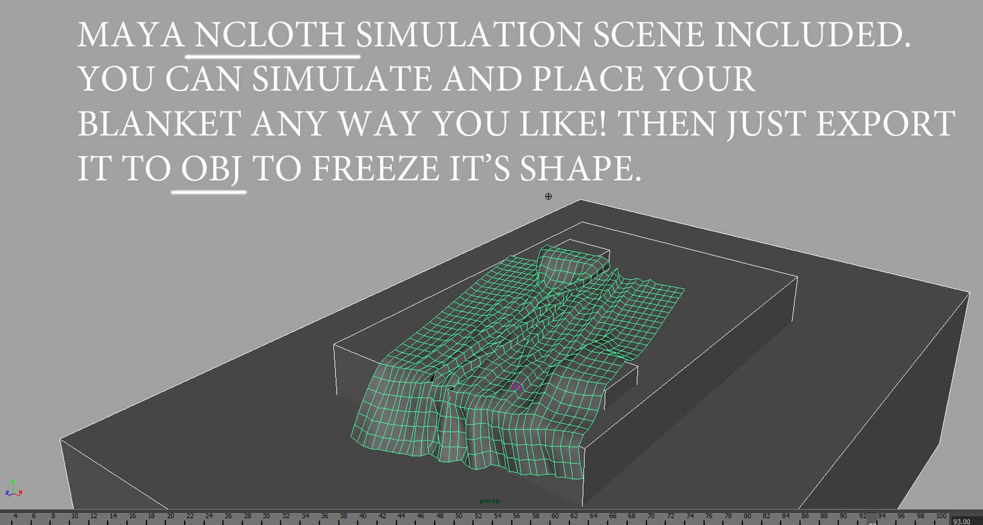 Cloth Blanket Simulation 3d Ma