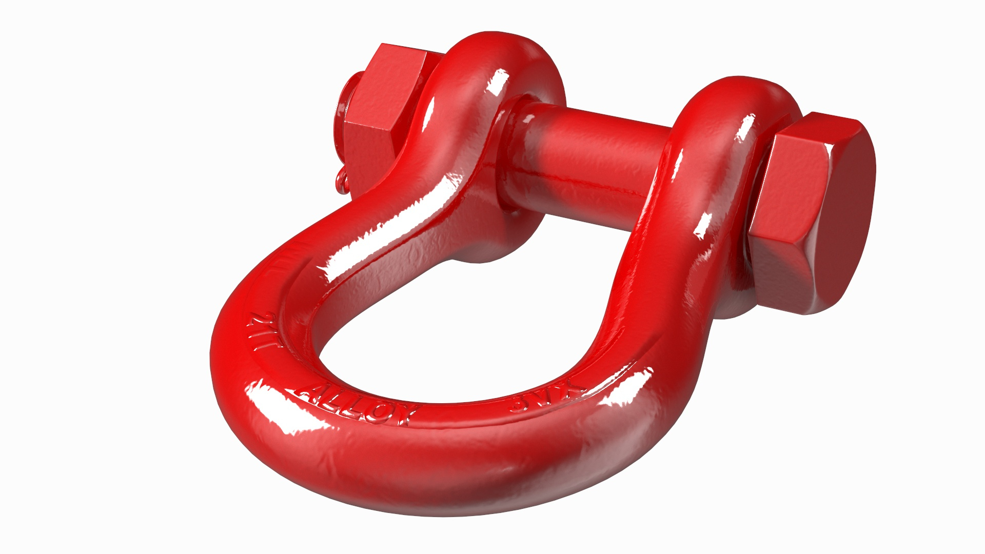 3D Model Red Anchor Shackle - TurboSquid 2022718