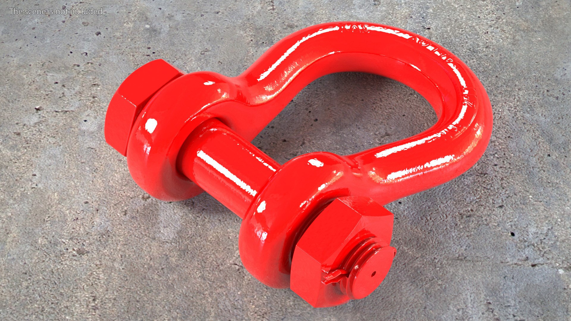 3D Model Red Anchor Shackle - TurboSquid 2022718