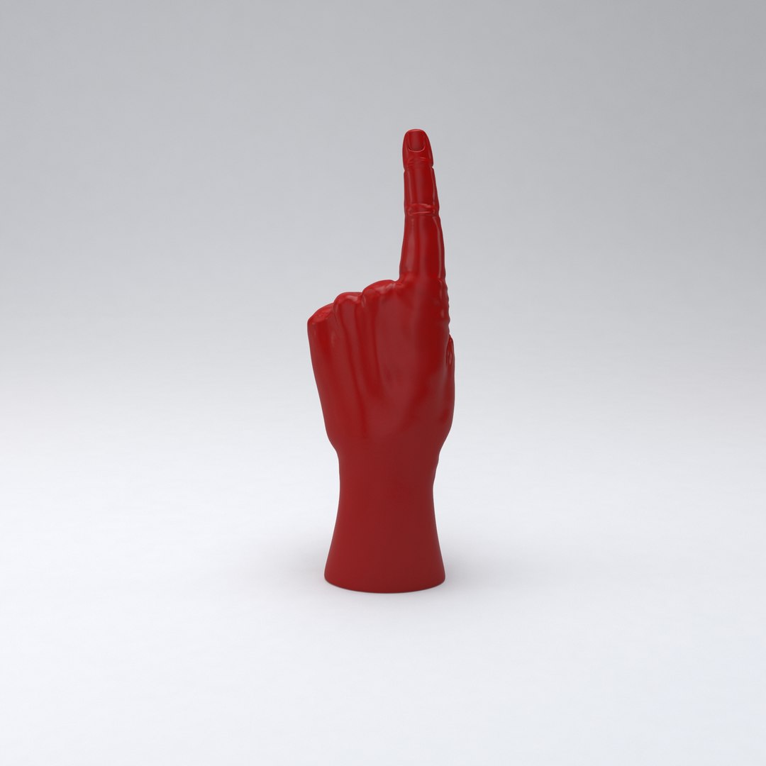3d Hand Pointing Printable Print Model