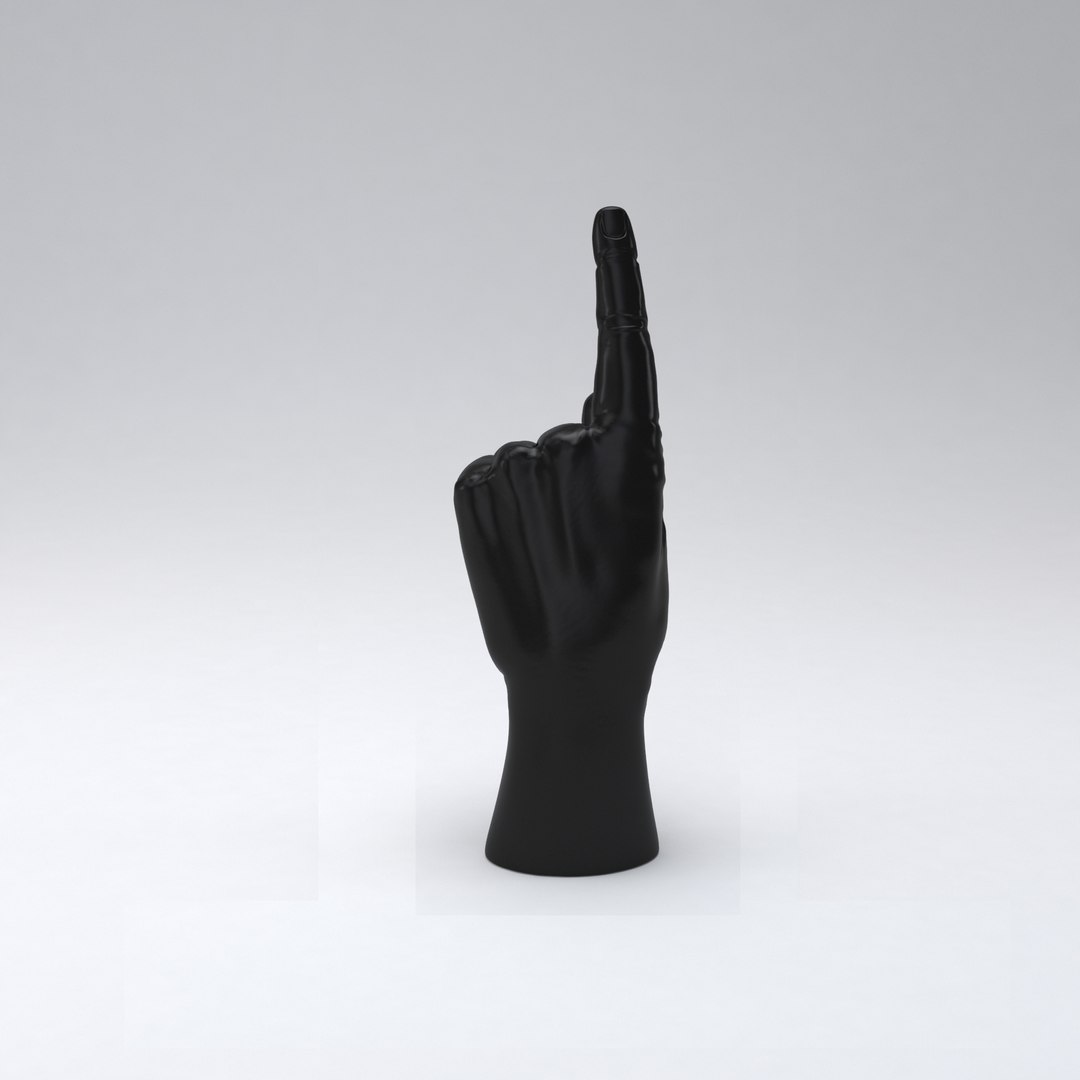 3d Hand Pointing Printable Print Model