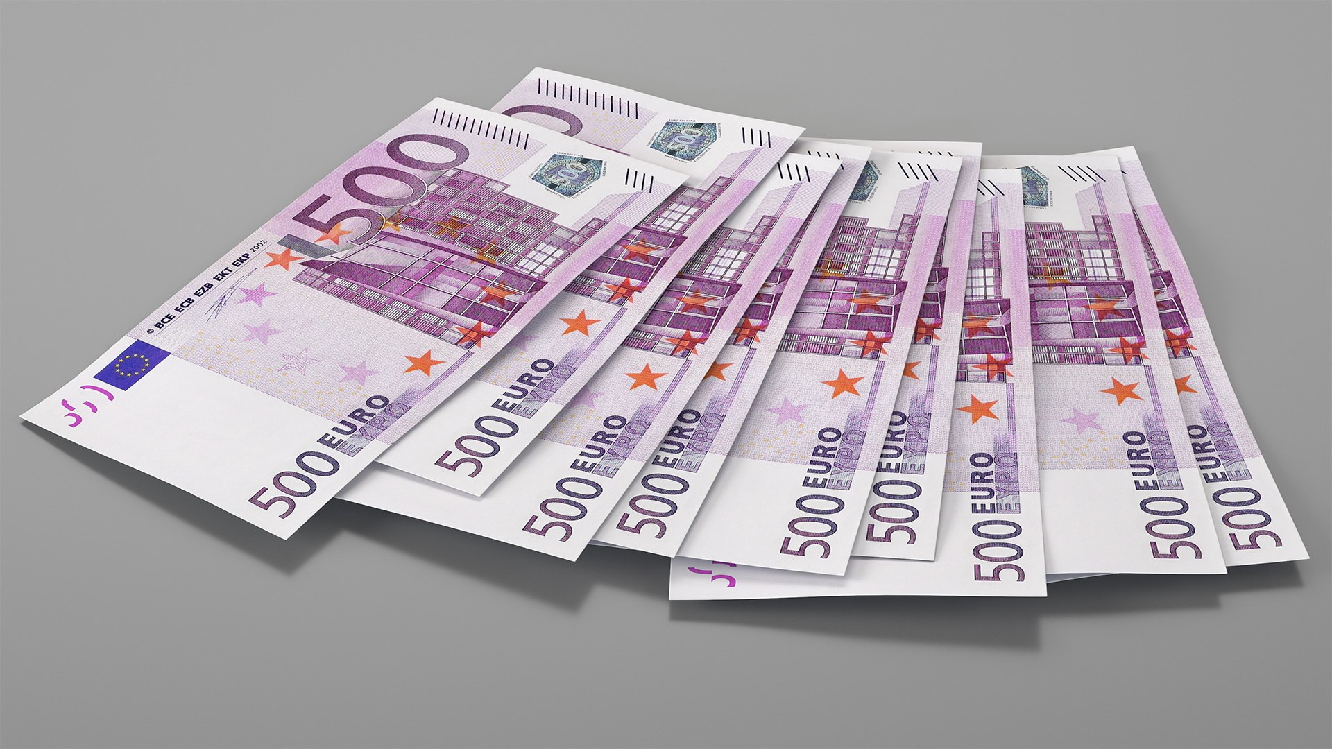 3D paper euro banknotes bank - TurboSquid 1463232