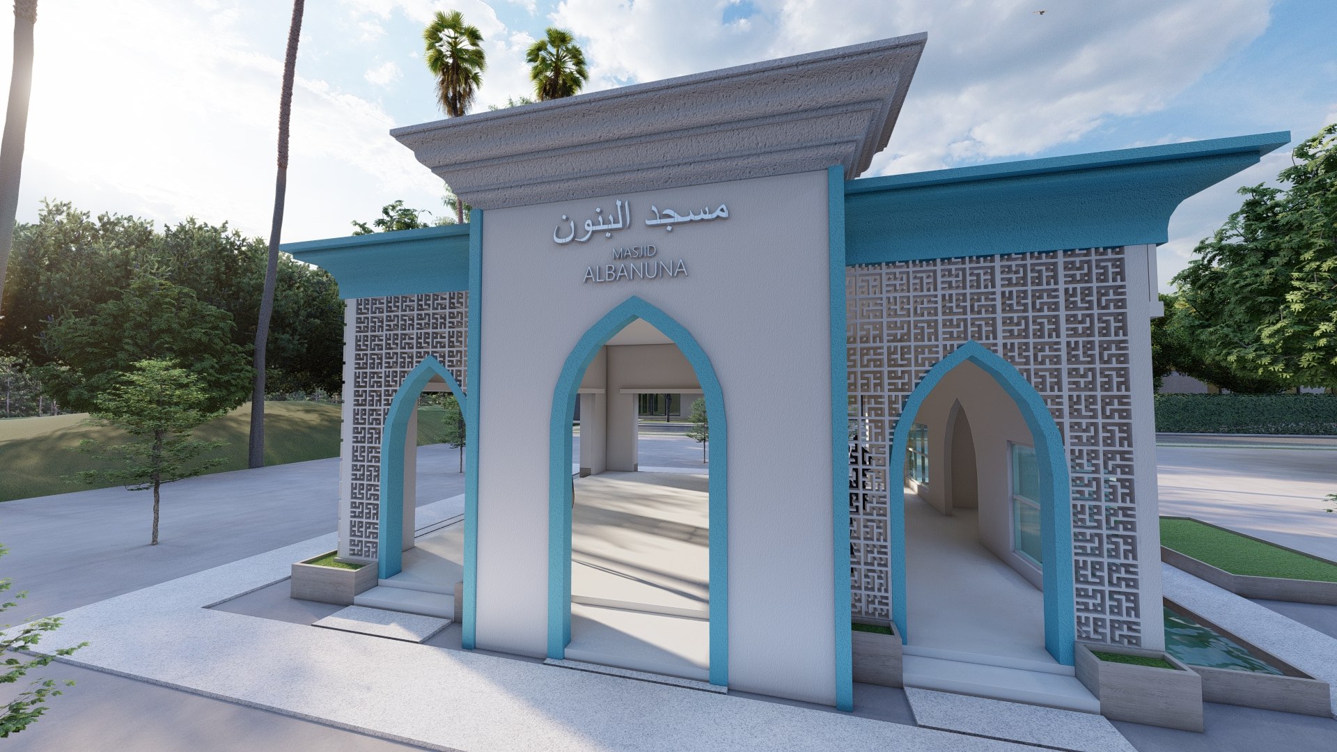 Open Mosque 3D - TurboSquid 2358482