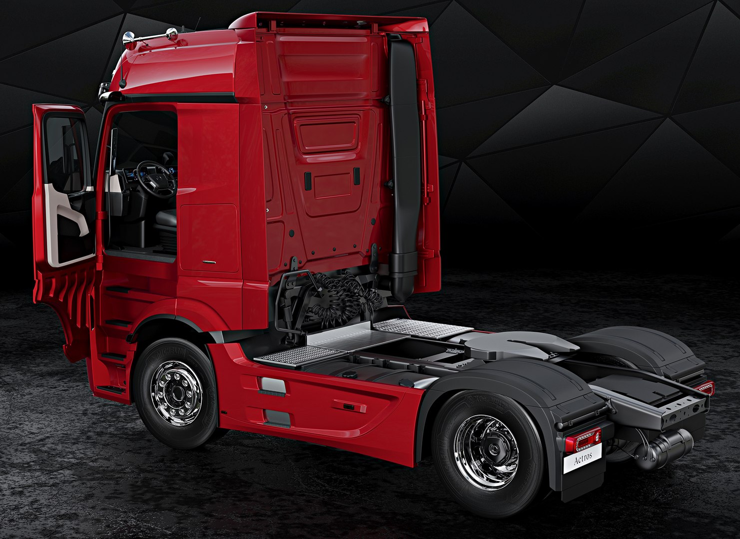 3D 2020 Mercedes-benz Actros - TurboSquid 1481003