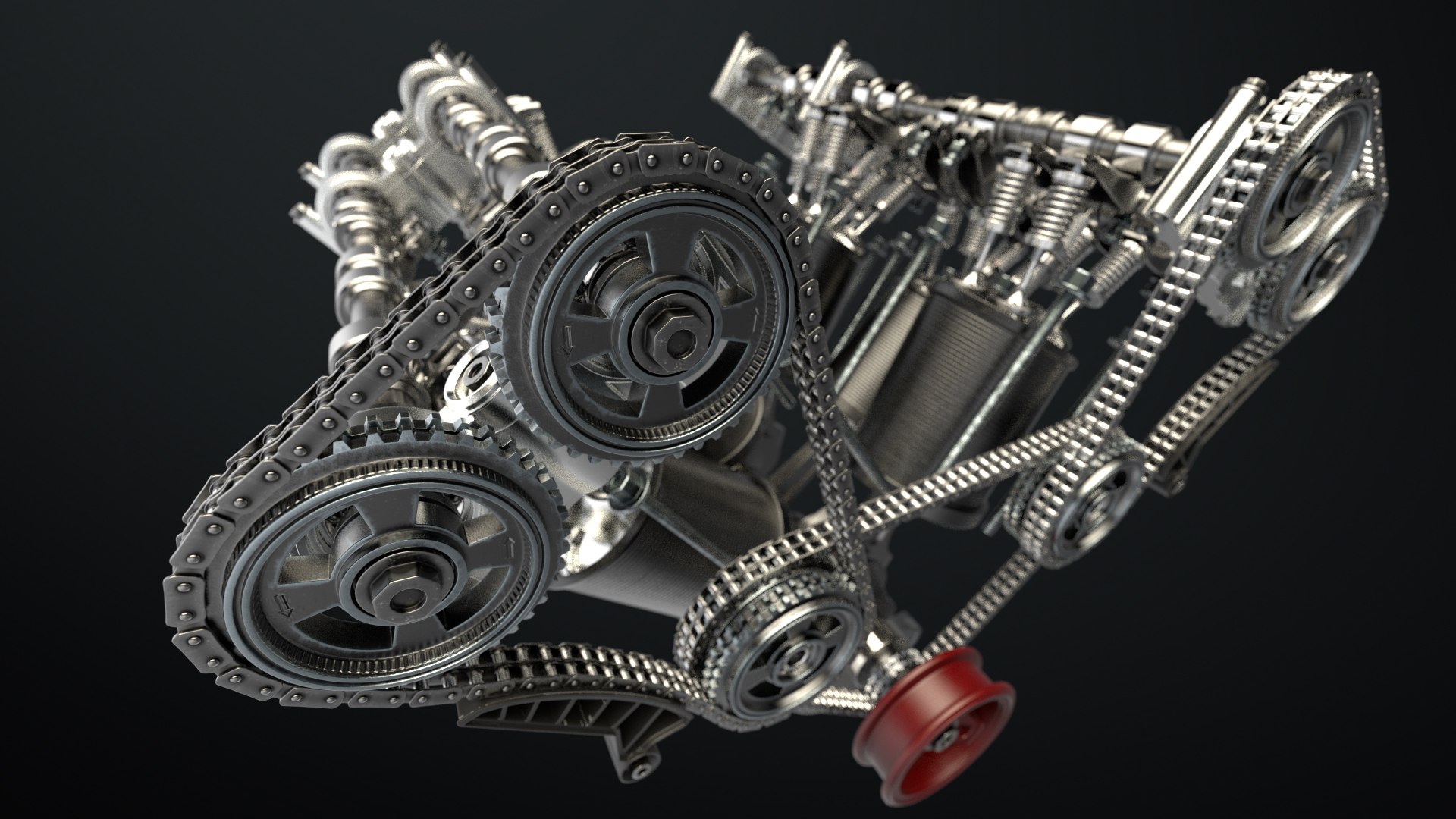 3D W8 Engine Working Animated - TurboSquid 1865590