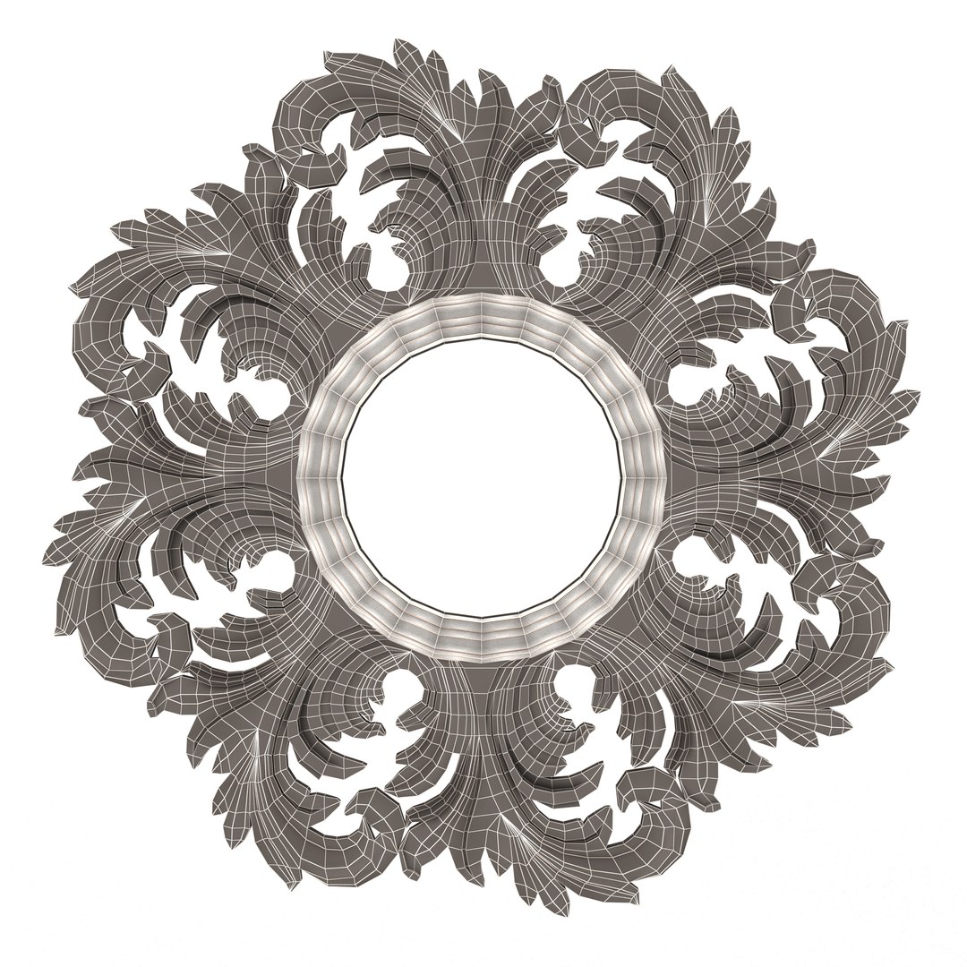 Classic Round Mirror 3D model - TurboSquid 1765561